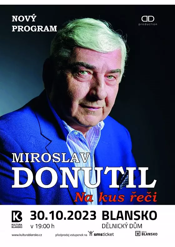 Miroslav Donutil – Na kus řeči, 30. 10. 2023 • Kulturní středisko města Blanska